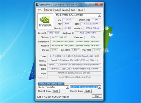GPU Caps Viewer Free Download Software Reviews Downloads News Free Trials