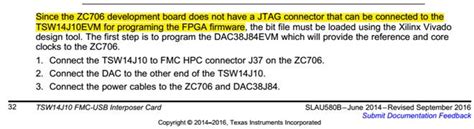 Dac38j84 Dac38j84evm Tsw14j10evm Zc706 Issue Data Converters