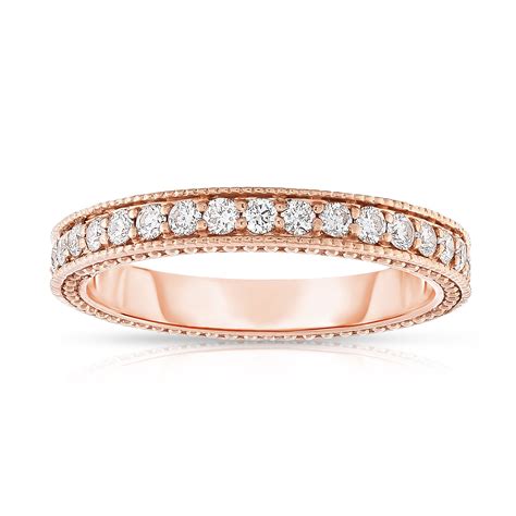 0 70ct Diamond Stackable Eternity Ring In 14k Gold