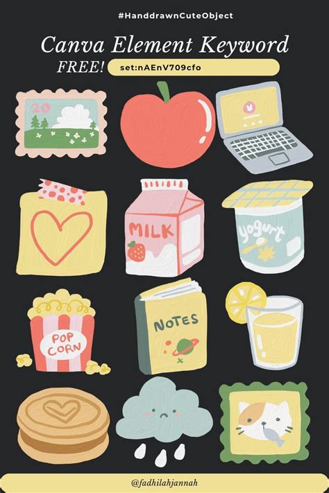 Canva Element Keyword FREE Di 2024 Ide Presentasi Seni Estetika Ilustrasi