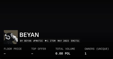 Beyan Collection Opensea