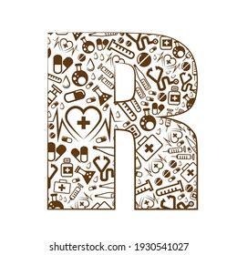 Letter R Alphabet Medicine Pills Stock Vector (Royalty Free) 1930541027 ...