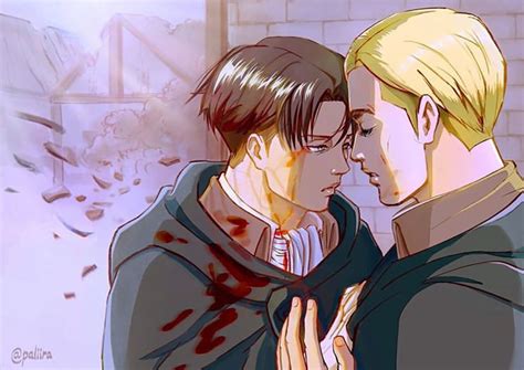 Eruri Erwin Smith X Levi Ackerman Snk Aot Eruri Attack On