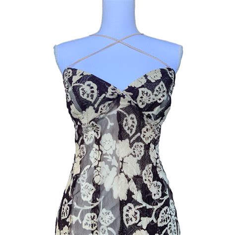Rare Vintage Floral Prom Dress 2000s Peashup