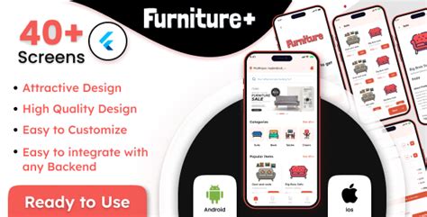 Furniture App Flutter UI Kit Code Market