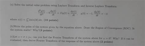 solved a solve the initial value problem using laplace