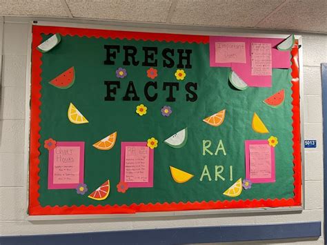 Fresh Facts Ra Bulletin Board