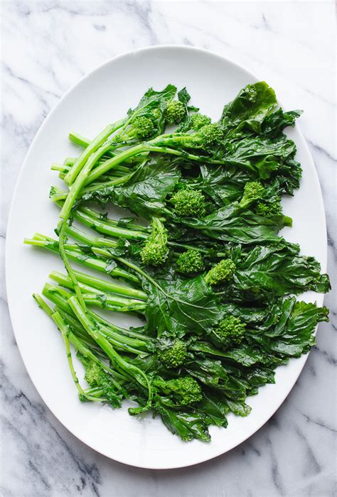 Broccoli Rabe Rapini With Garlic Vegan Parmesan And Lemon