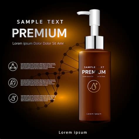 Premium Vector Empty Template Plastic Bottle Simulation For Body