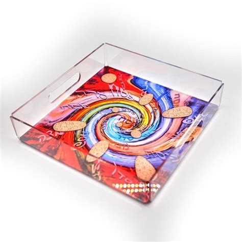 Plexiglass Matzah Trays For Passover Holiday Decor Matzah Platter
