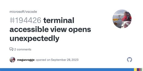 Terminal Accessible View Opens Unexpectedly · Issue 194426 · Microsoft