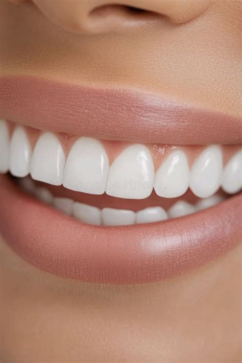 Close Up Of A Smiling Woman Showcasing Bright White Teeth And Natural