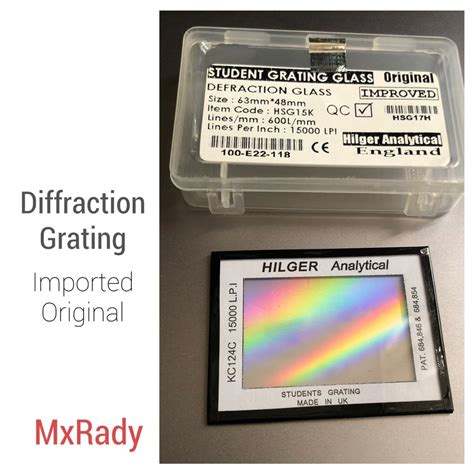 1st Diffraction Grating Glass 15000 LPI Hilger Analytics IMPORTED UK For Industrial At 1800