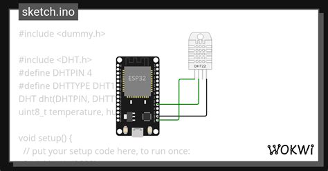 Temperature Humidity Checker Wokwi Esp32 Stm32 Arduino Simulator