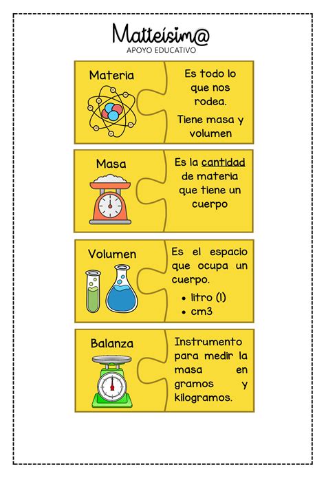 Actividades Estados Y Propiedades De La Materia Matteisima
