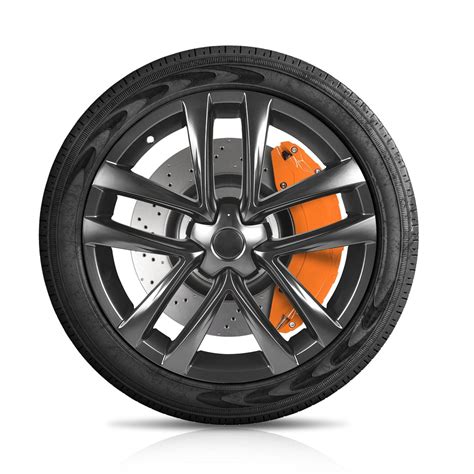Orange Tesla 2021 2023 Model Sx Brake Caliper Covers 4pcs Evooor
