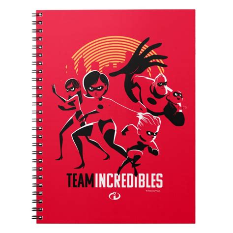 The Incredibles 2 Team Incredibles Notebook Zazzle