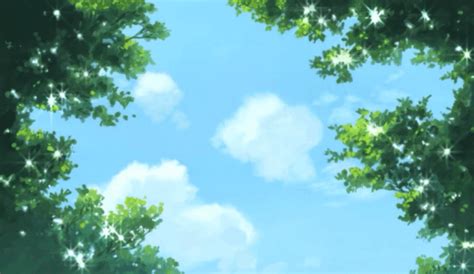 Anime Glittery Blue Sky 
