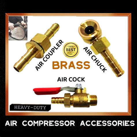 Brass Air Ball Valve Air Cock 14 Tire Air Chuck Pneumatic Hose