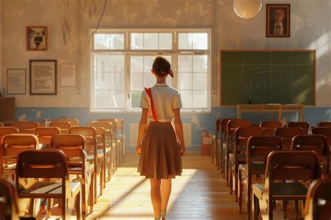 Premium Photo Teacher Standing In Front Of Classroom