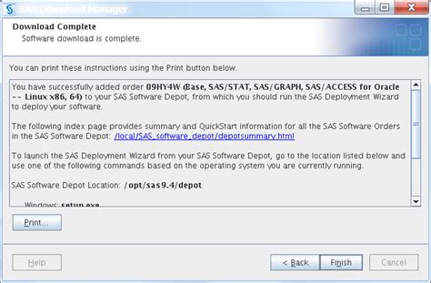 Download Your Software Order And Create A Depot Sasr 94 Foundation And Related Software