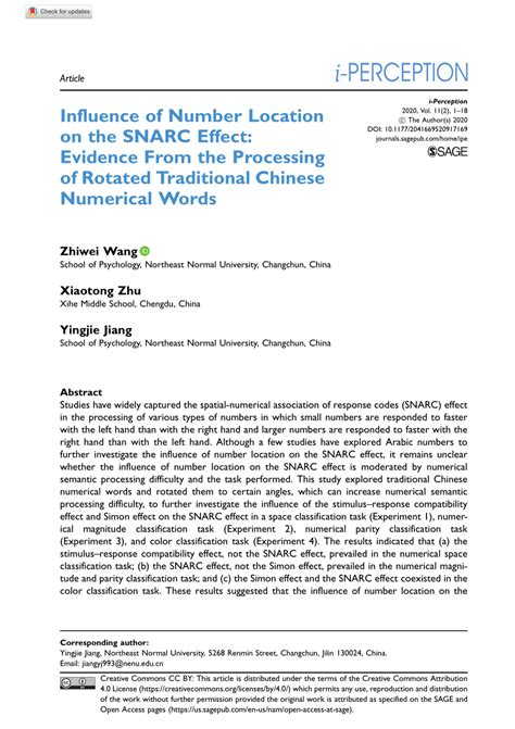 Pdf Influence Of Number Location On The Snarc Effect Evidence From The Processing Of Rotated