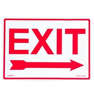 Exit Sign X Trafficsafetywarehouse Com