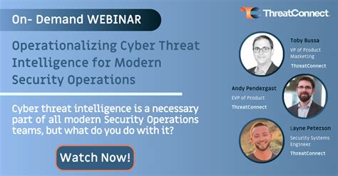 Operationalizing Cyber Threat Intelligence Threatconnect