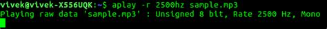 Aplay Command In Linux With Examples Geeksforgeeks