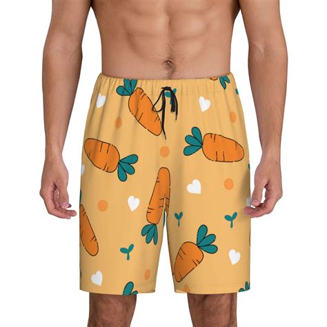 Fotbe Love Carrot Pantalones Cortos De Pijama Para Hombre Ropa De
