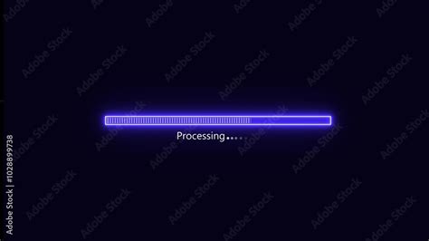 Glowing Loading Icon Animation Loading Bar Downloading Bar Loading