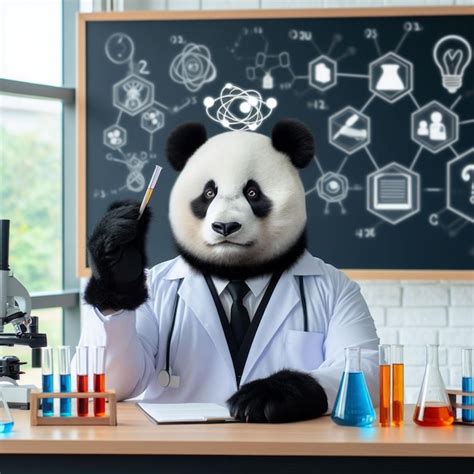 Premium Photo Cute Panda Warrior