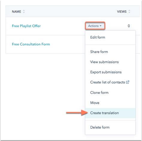create forms in multiple languages