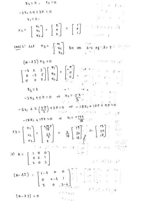 eigenvalues and eigenvectors hand written notes in format