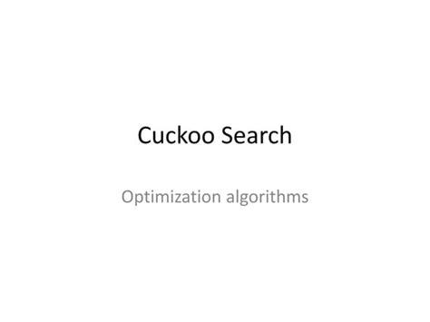 Cuckoo Searchpptx