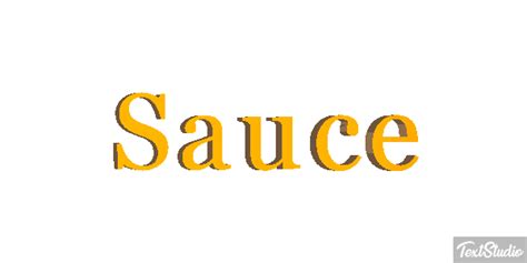 Sauce Word Animated  Logo Designs