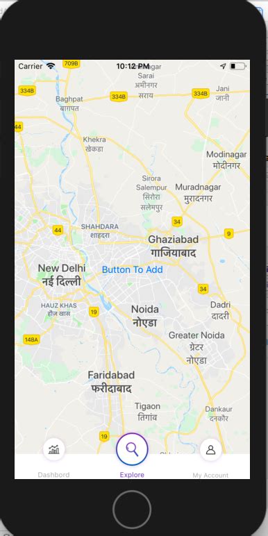 Iphone How To Add A Button On The Google Maps In IOS Stack Overflow