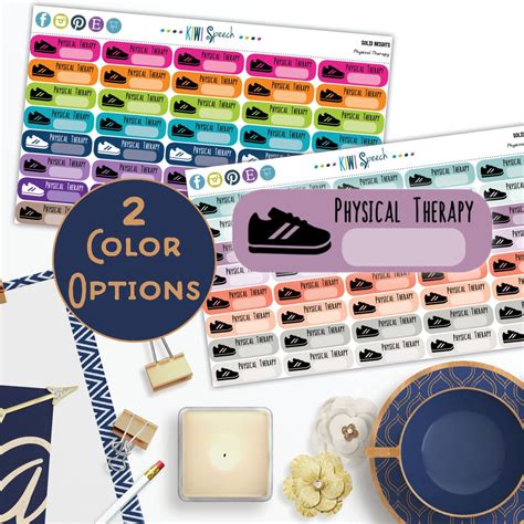 Keep Track Of Therapies With Planner Stickers