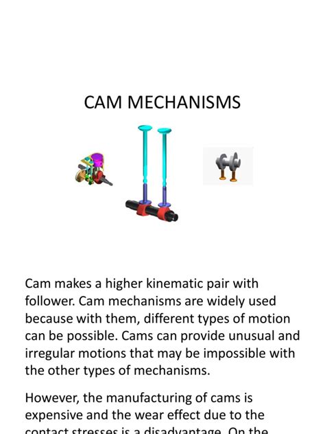 Cam Mech Pdf Acceleration Velocity