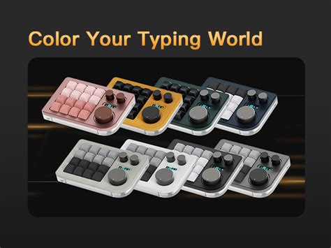 Mua Megalodon Triple Knob Macro Pad Programmable Designer Mini Keyboard 16 Keys Black Trên