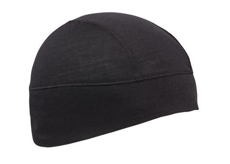 Black Merino Wool Skull Cap Walz Caps Superior Quality Cycling Caps