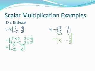 Lesson B Scalar Multiplication PPTX Technology Computing