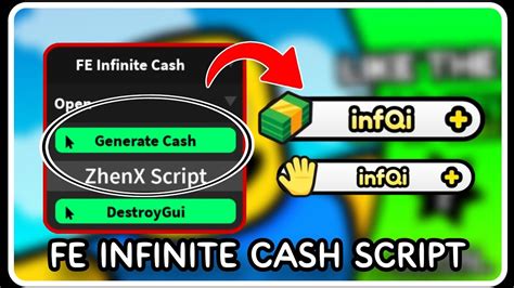 Fe Infinite Cash Script 2024 Roblox Scripts Generate Infinite Of Cash Youtube