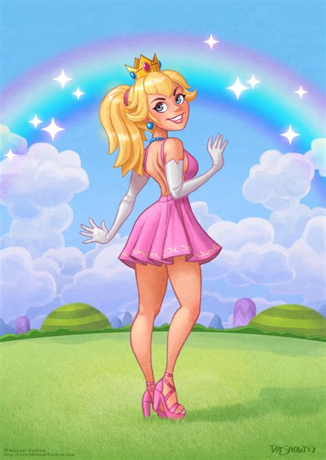 Michael Dashow Princess Peach Shows Off Her Fun Flirty Outfit