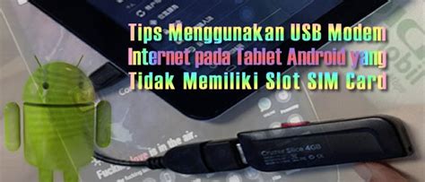 Tips Menggunakan USB Modem Situs Web MobnasEsemka