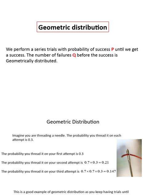 Geometric Distribution Pdf Probability Probability Theory