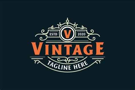 Classic Elegant Logo Victorian Royal Brand Logo Design Classic Luxury