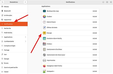 les notifications d ubuntu les afficher les désactiver