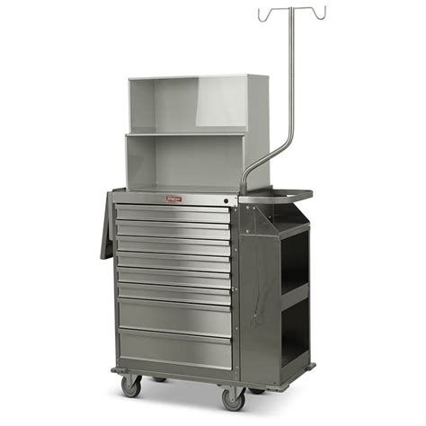 Harloff Stainless Steel Cast Cart With Top Shelf — Victori Medical