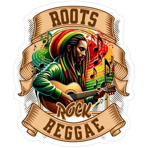 Roots Rock Reggae Sticker In 2025 Reggae Bob Marley Art Roots Reggae